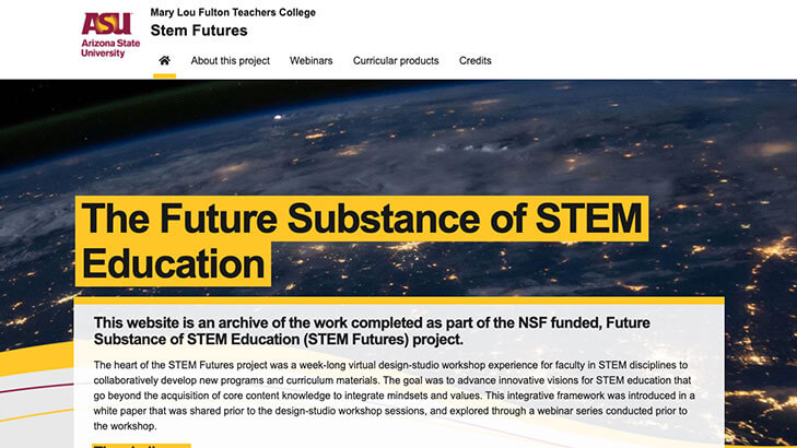 STEM-futures.org website - Learning Futures